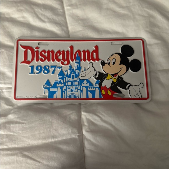 Disney | Other | Disneyland 987 Mickey Mouse License Plate | Poshmark
